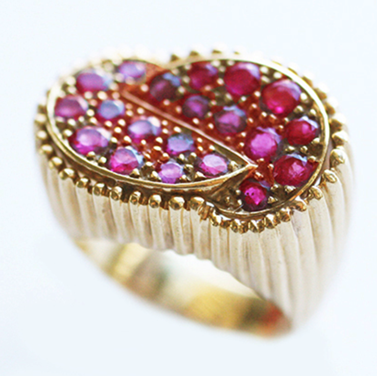 Vintage Ruser Gold and Ruby Ring* - Primavera Gallery