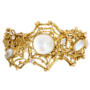Spider Web Bracelet 18k Gold and Moonstone - Primavera Gallery